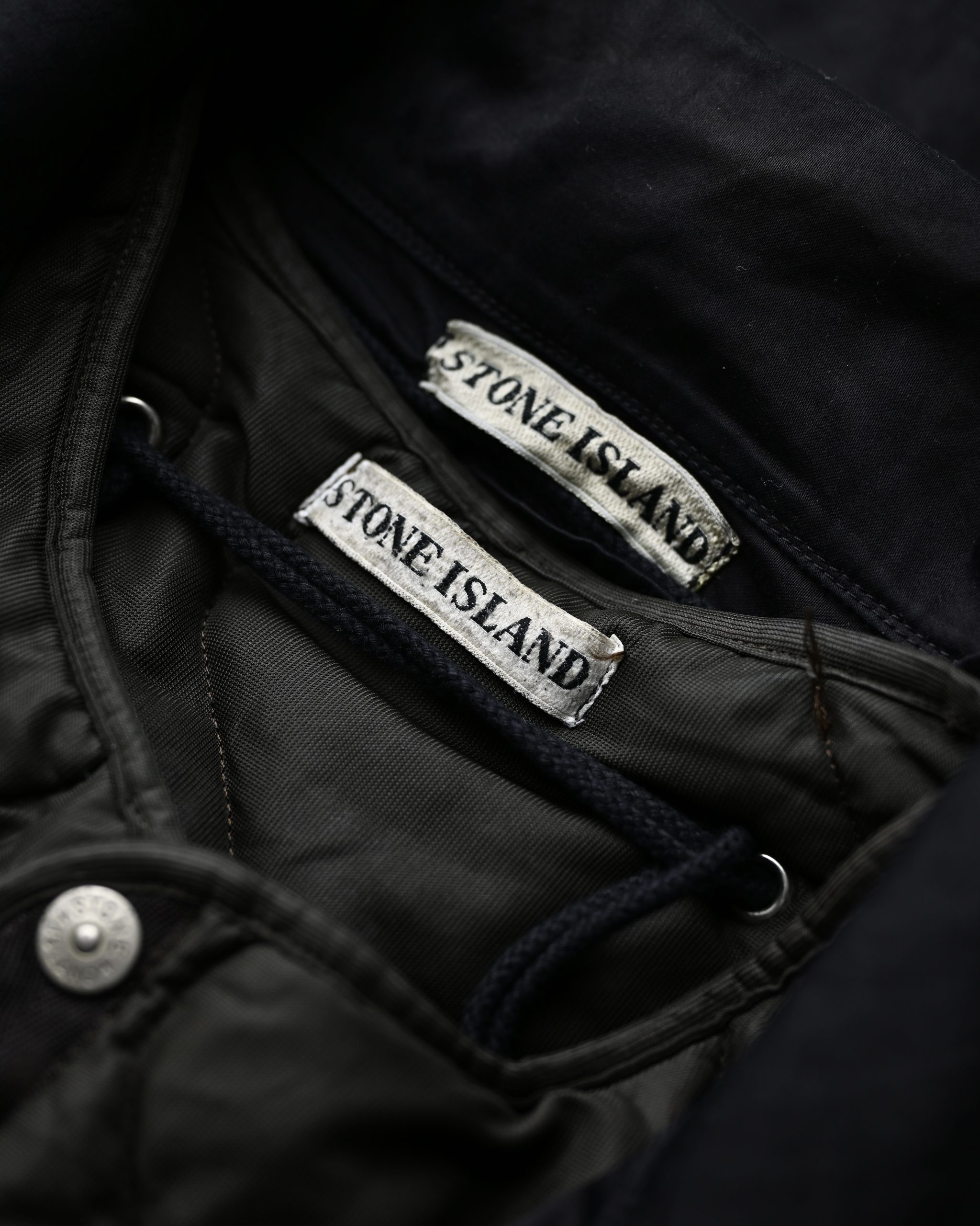 STONE ISLAND AW 1999 DUAL LAYER RASO GOMMATO JACKET (M/L) - Jazzy Badger